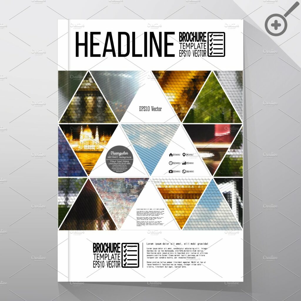 Abstract templates for brochures – MasterBundles