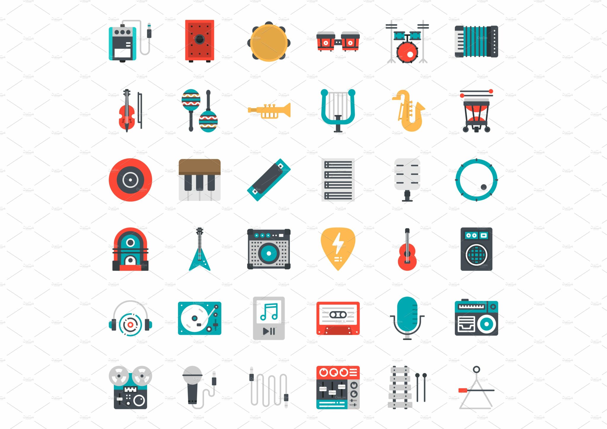 Music Instrument Icons – MasterBundles