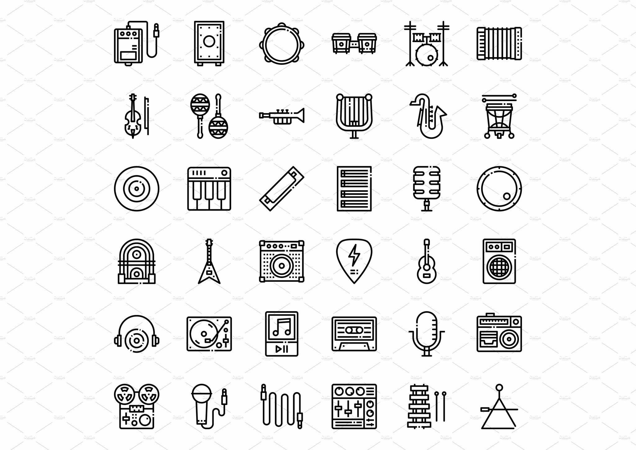 Music Instrument Icons – MasterBundles