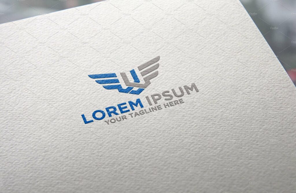 Letter W, Wings plane logo – MasterBundles