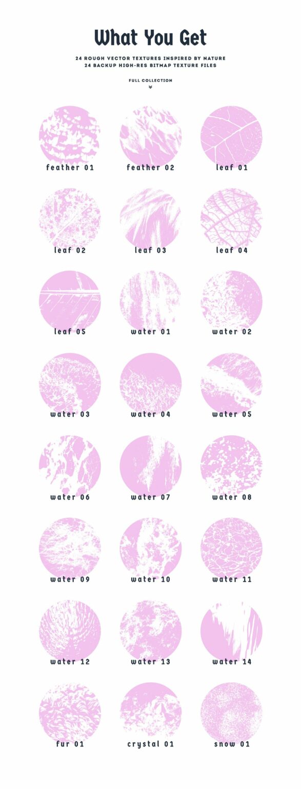 Natural Vector Textures | COMPLETE – MasterBundles