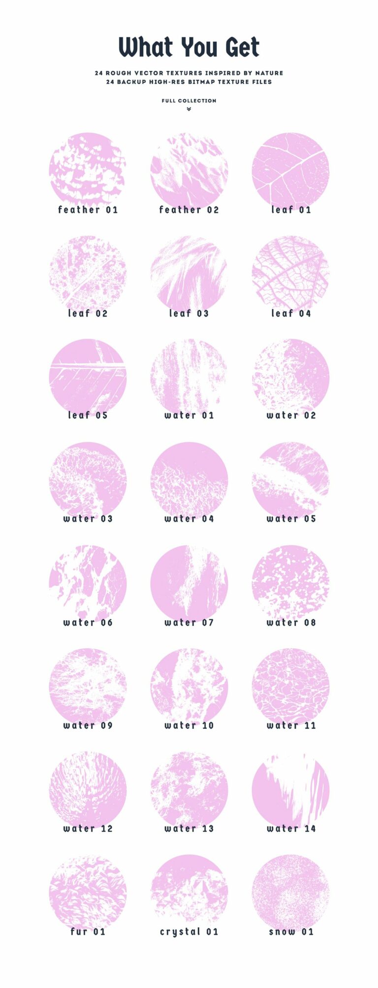 Natural Vector Textures | COMPLETE – MasterBundles