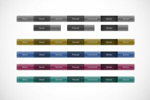 Navigation panel, web buttons – MasterBundles