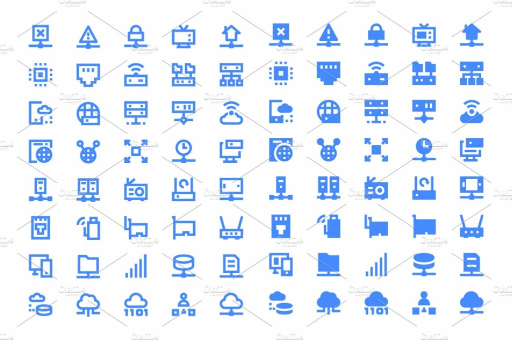 220 Networking Material Design Icons – MasterBundles