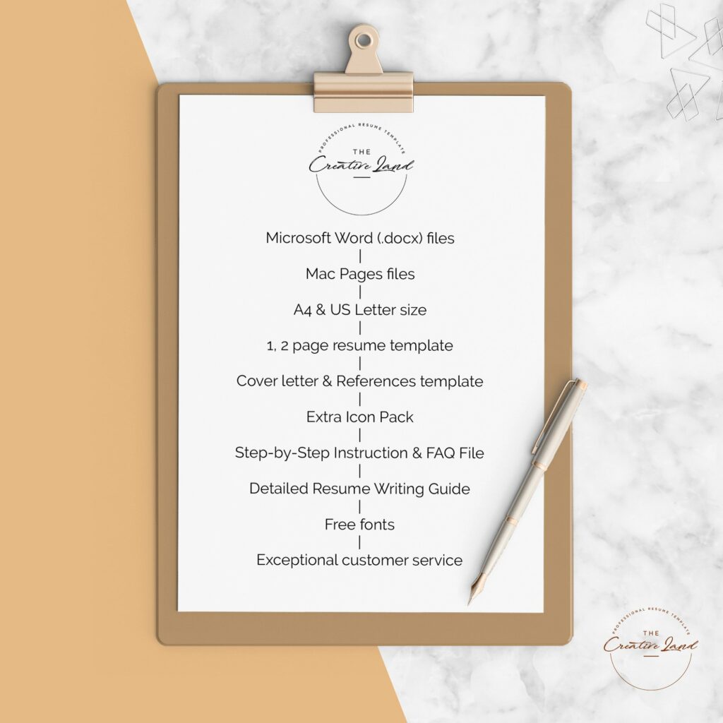 Сook Resume/CV - The Alex – MasterBundles