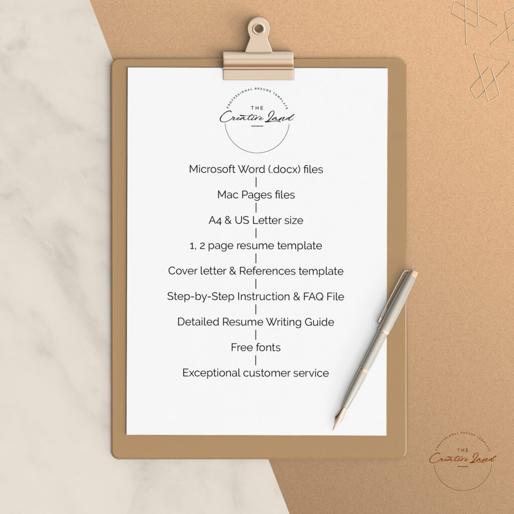 Vet Receptionist Resume/CV - The Nancy – MasterBundles