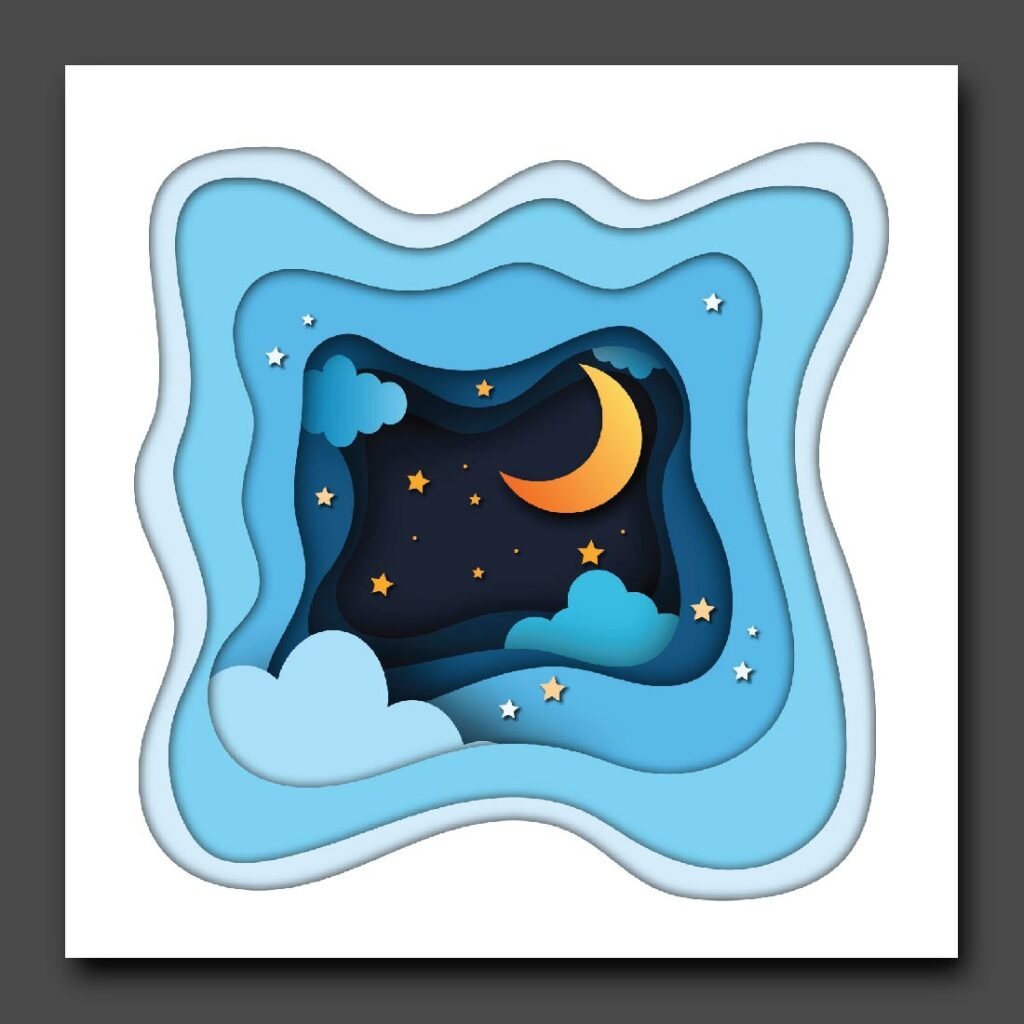 Night Paper Cut-out Effect - MasterBundles