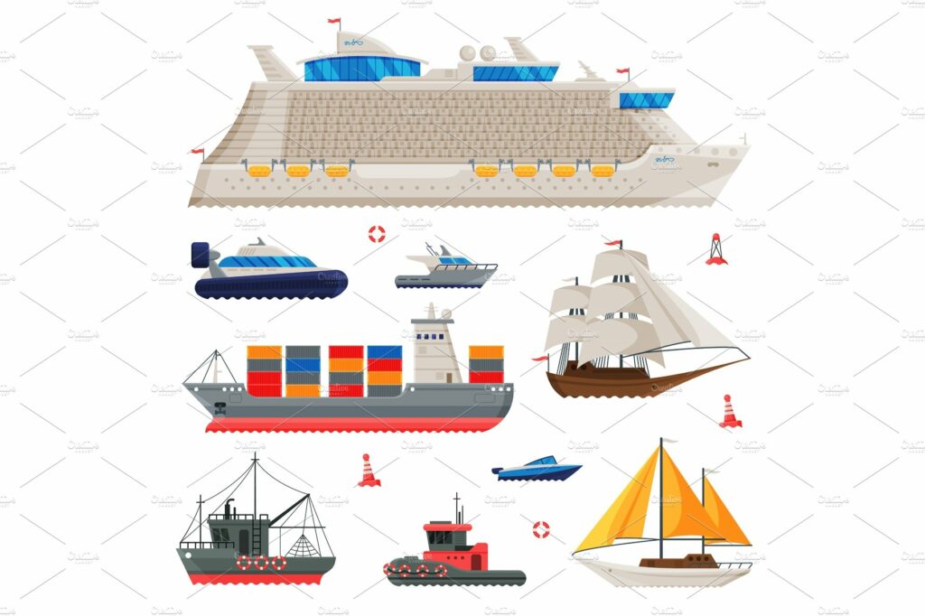 Water Transport Collection, Fishing – MasterBundles