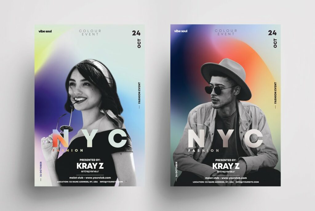NYC Fashion Event - 2 Flyers (PSD) – MasterBundles