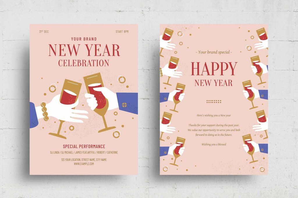 New Years Eve Flyer Template – MasterBundles