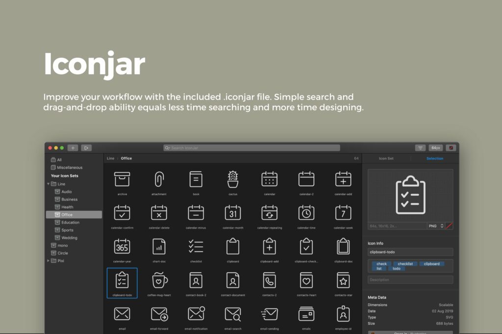 Office Icons — Pixi Line – MasterBundles