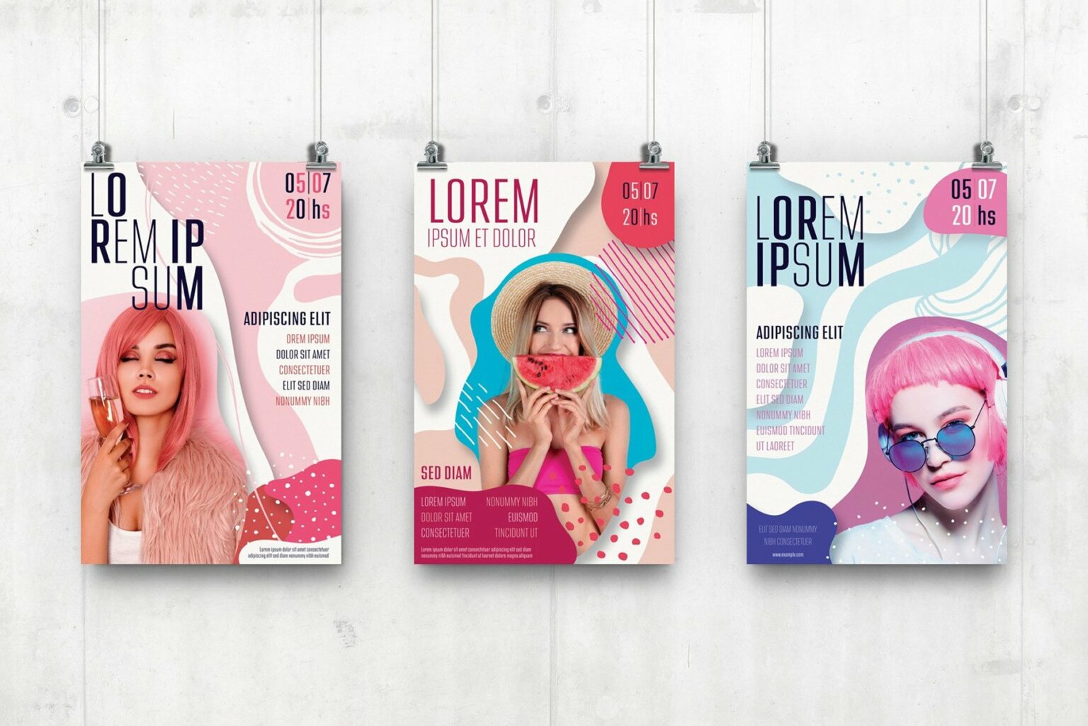 Organic Poster Templates – MasterBundles