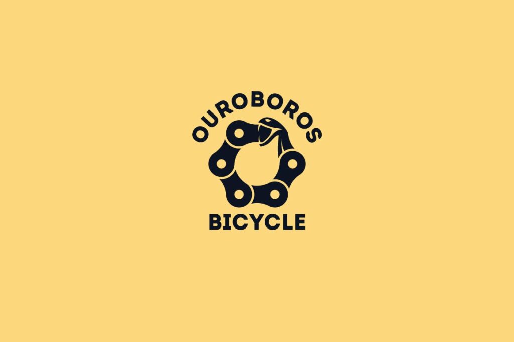 Ouroboros Bicycle Logo Template – MasterBundles