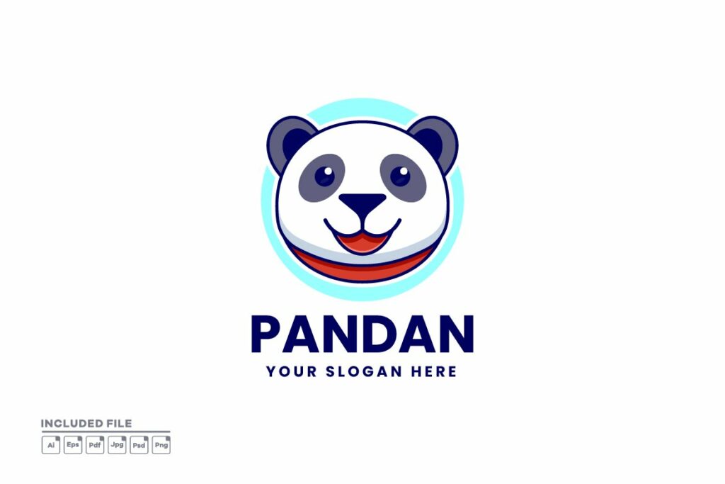 Panda Logo Design Animal Template – MasterBundles