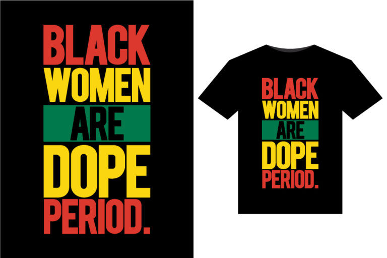 Black History Typrography T-Shirt Design Bundle // 20 Design ...