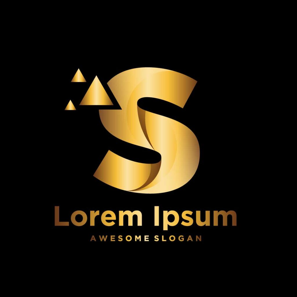 Company letter S logo luxury gradient design. - MasterBundles
