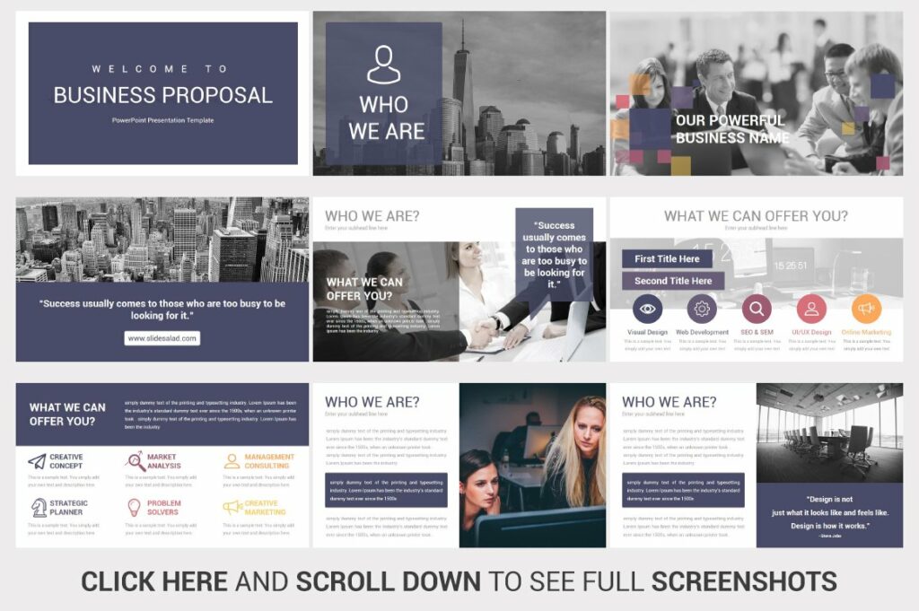 Business Proposal PowerPoint Design – MasterBundles