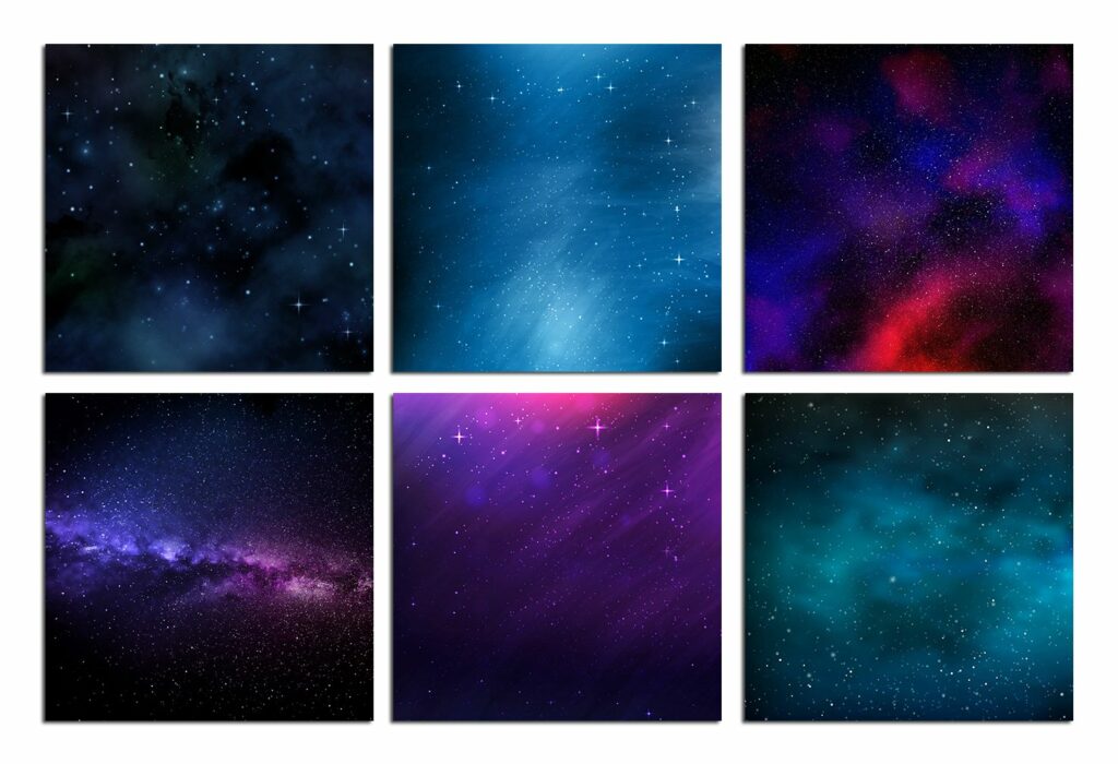 Galaxy, Sky, Space Backgrounds – MasterBundles