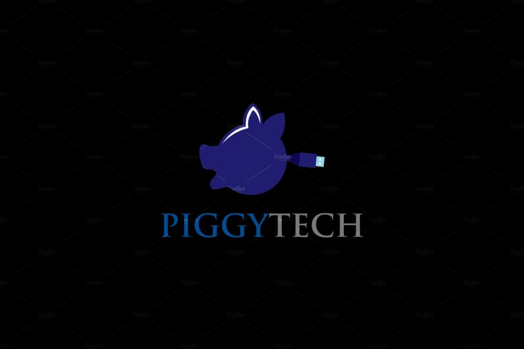 Piggy Tech Logo – MasterBundles