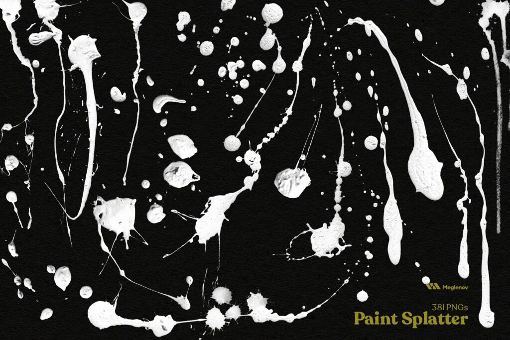 Paint Splatter [381 PNGs] – MasterBundles
