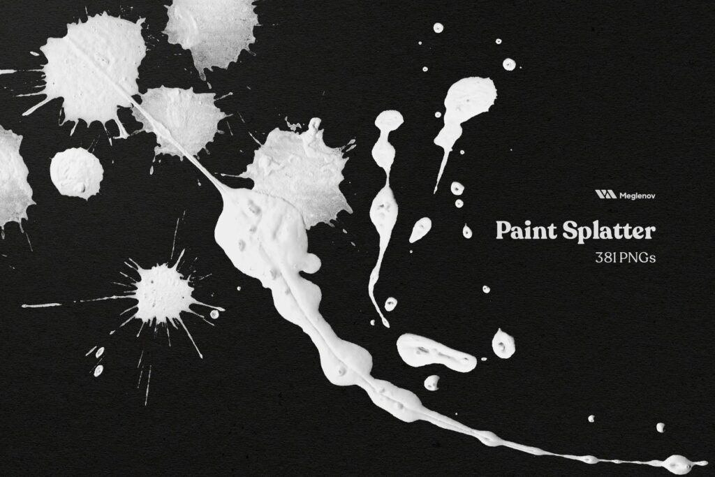 Paint Splatter [381 PNGs] – MasterBundles