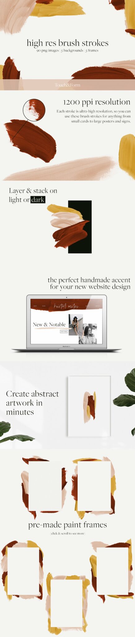 High Resolution Paint Brush Strokes – MasterBundles