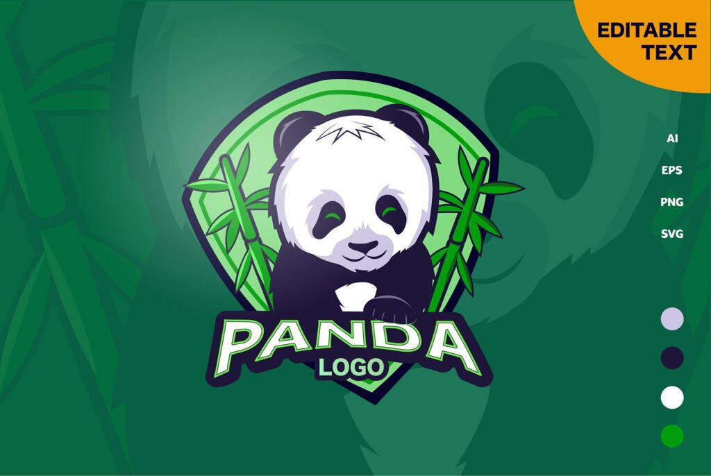 Little panda - mascot logo – MasterBundles