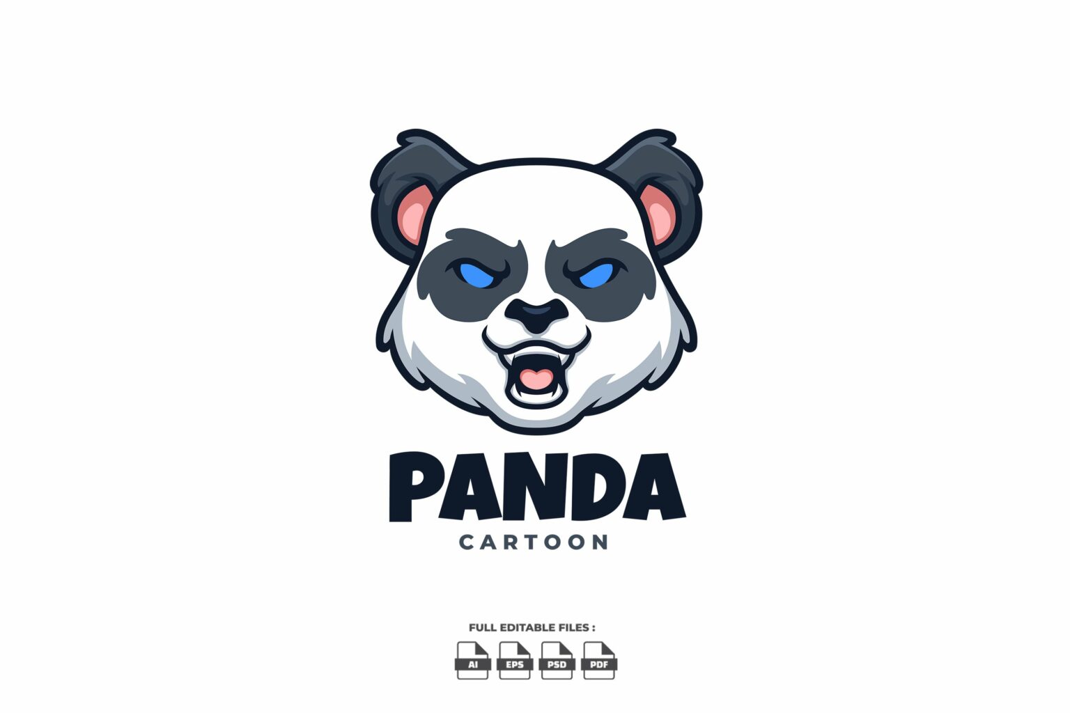 Panda Cartoon Logo – MasterBundles