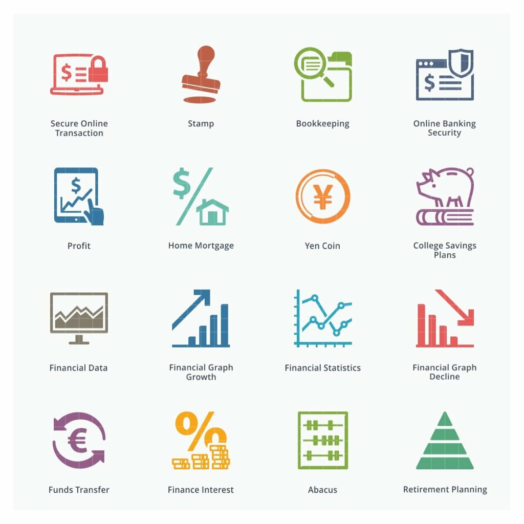 Business Finance Icons 3 | Colored – MasterBundles