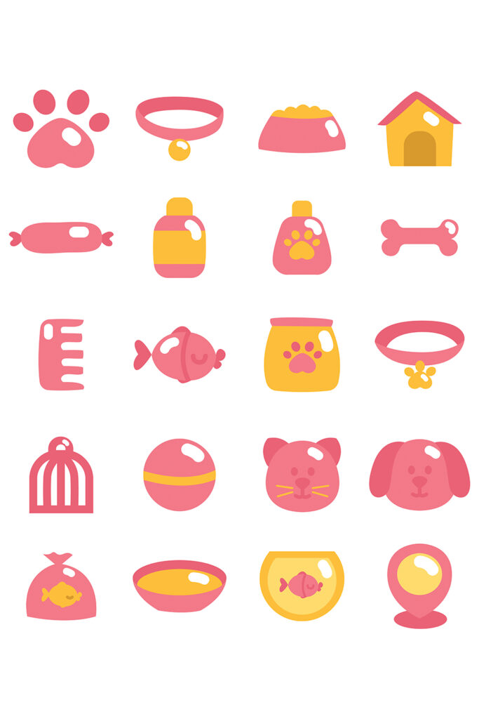 Pet Colored Icons Set – MasterBundles
