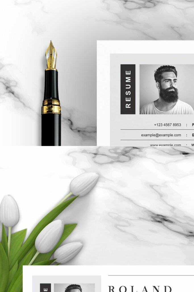 1 Page Resume Template / CV Design – MasterBundles
