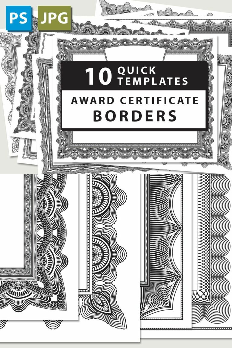 10 Award Certificate Templates – MasterBundles