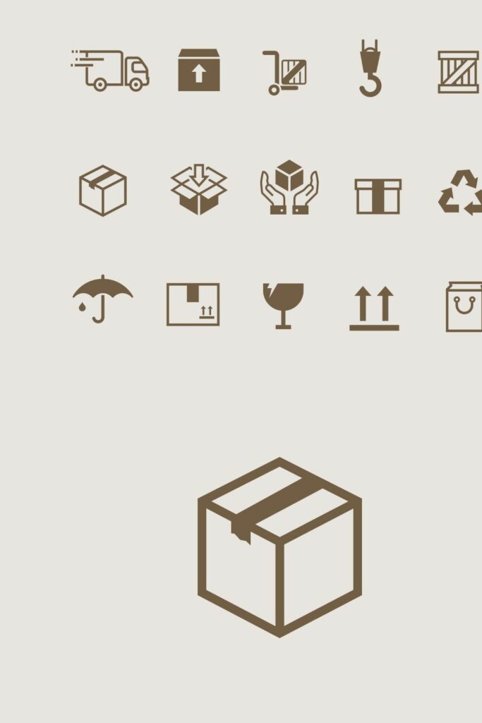 15 Box & Packaging Icons – MasterBundles