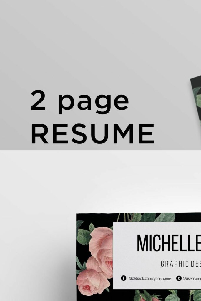 2 page resume template – MasterBundles
