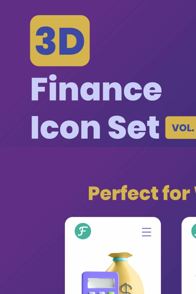 3D Finance Icon Set - Vol 2 – MasterBundles