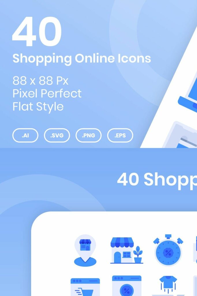 40 Shopping Online - Flat – MasterBundles