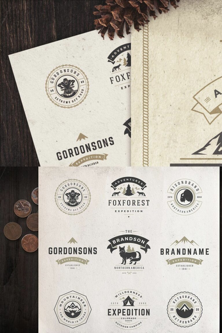 50 Outdoor logos and badges – MasterBundles