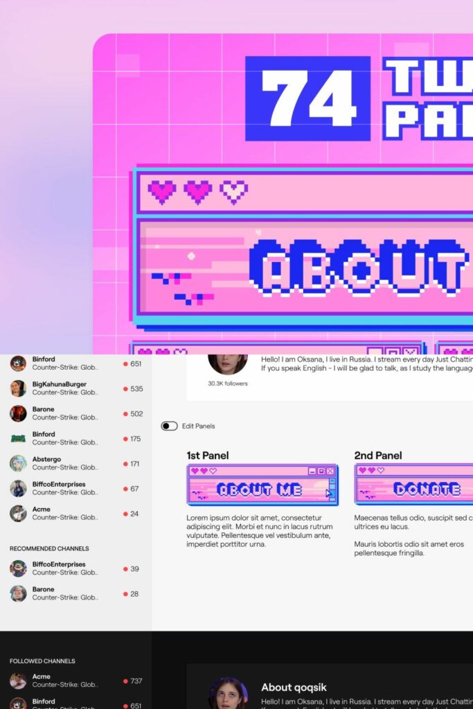 74x Windows Style Pixel Panels – MasterBundles