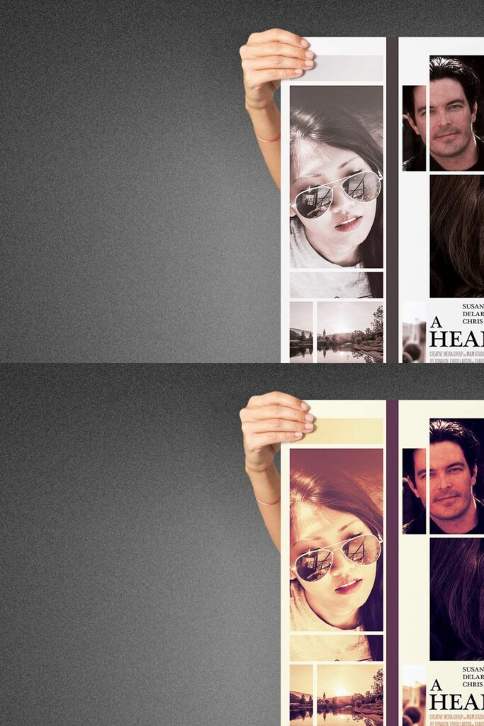 A Heart's Kiss Movie Poster Template – MasterBundles