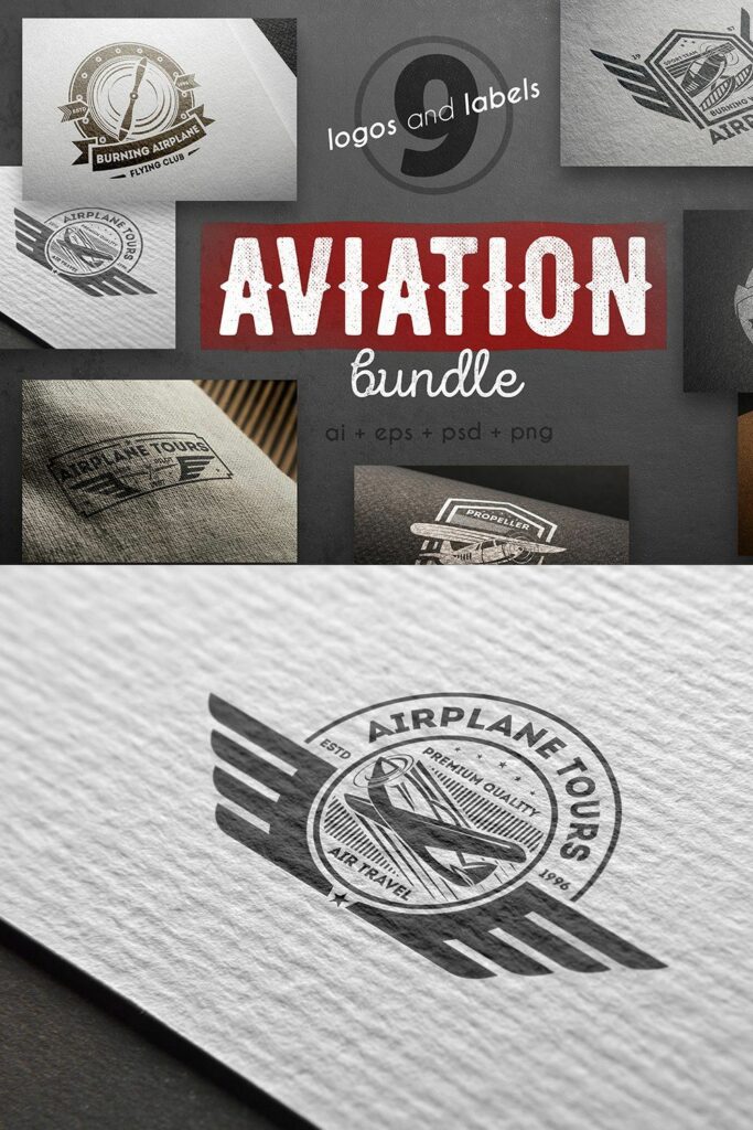 Aviation logo kit – MasterBundles