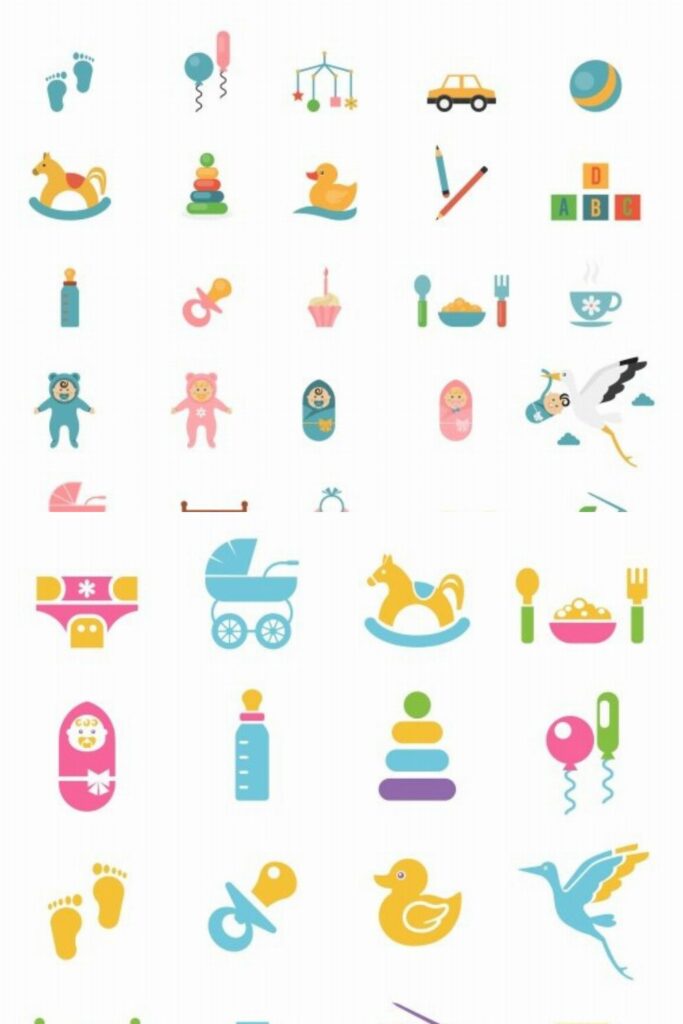 Babies toys icons – MasterBundles