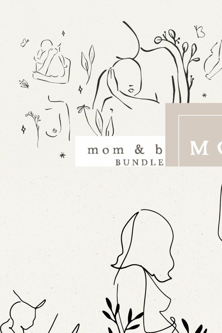BIG BUNDLE / mom & baby vector & png – MasterBundles