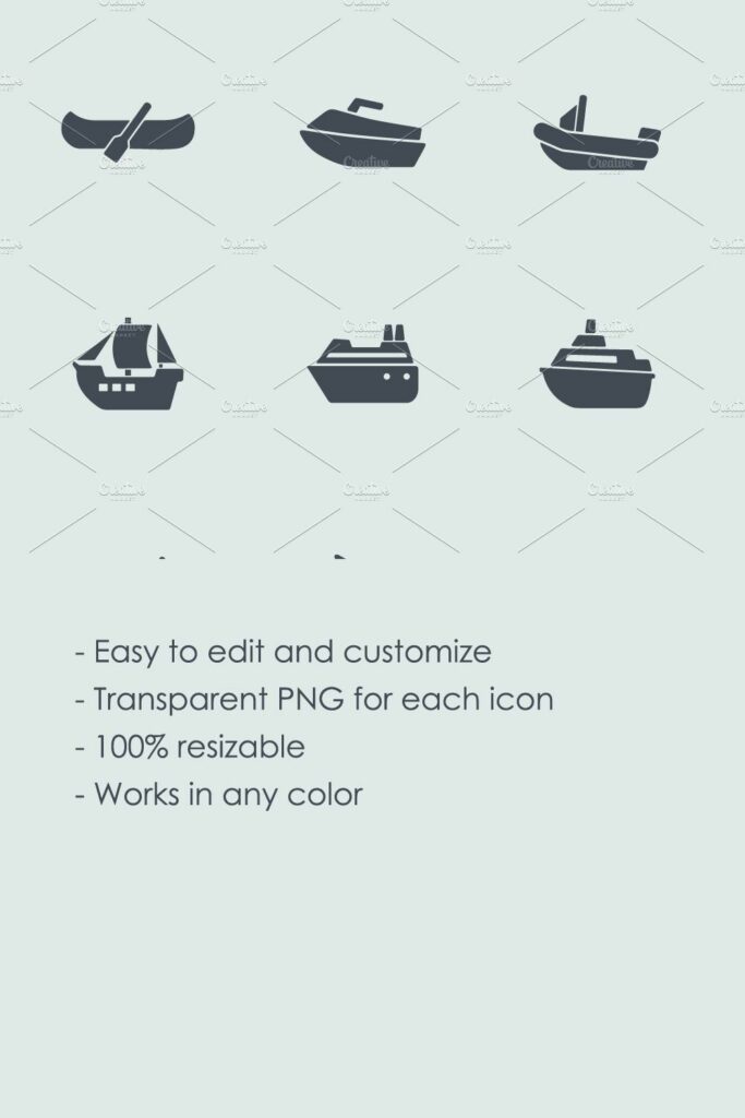 Boat icons – MasterBundles