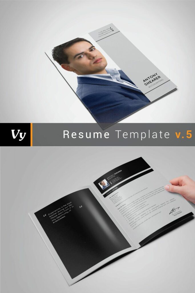 Booklet Resume Template – MasterBundles