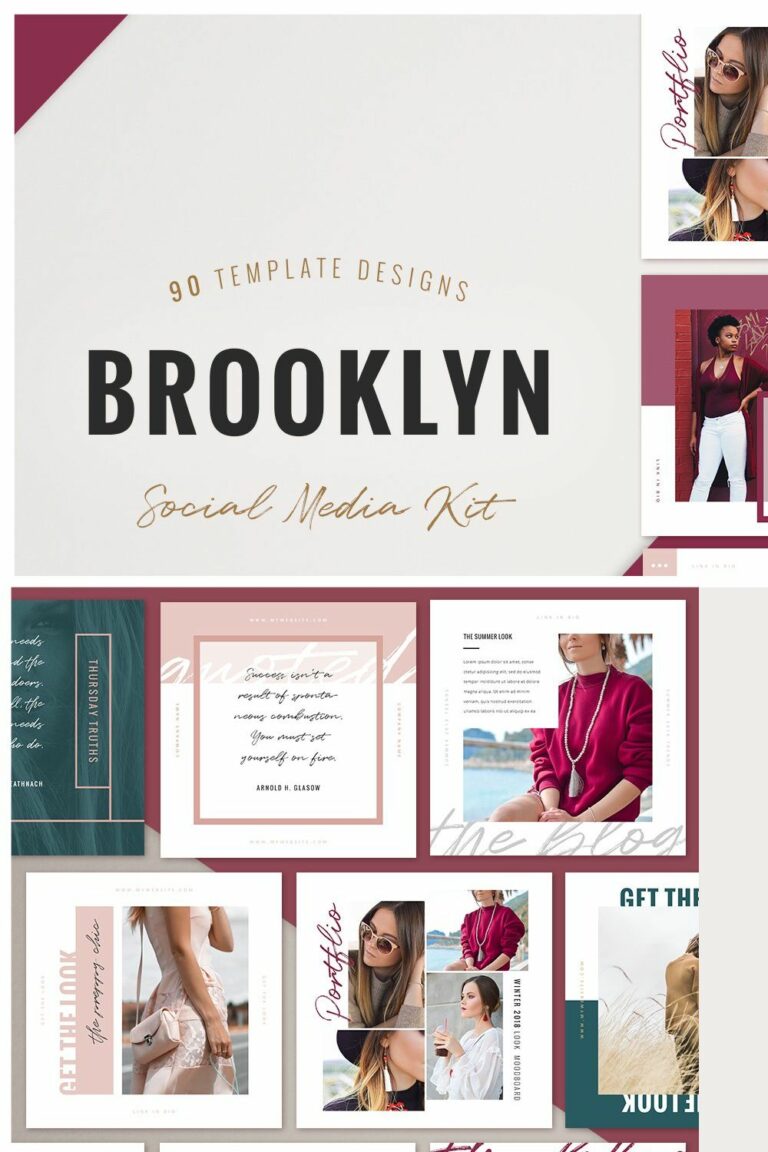 BROOKLYN | Social Media Pack – MasterBundles