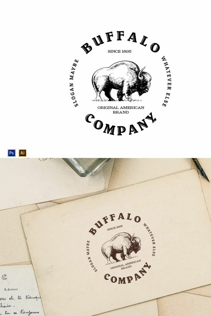 Buffalo Vintage Logo – MasterBundles