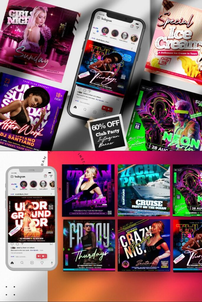 Bundle 19 Club Party Flyers PSD – MasterBundles