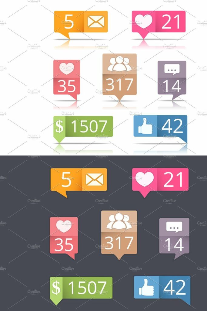 Buttons with Counters – MasterBundles