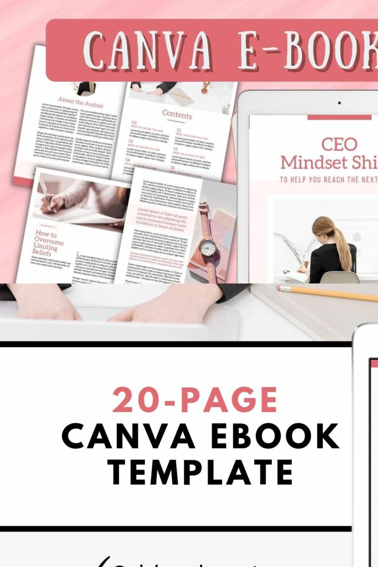 Canva E-book Template | 40+ Pages – MasterBundles