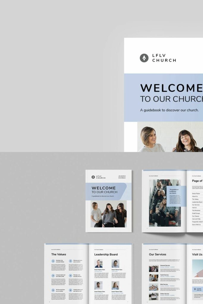 Church Booklet | MS Word & Indesign – MasterBundles